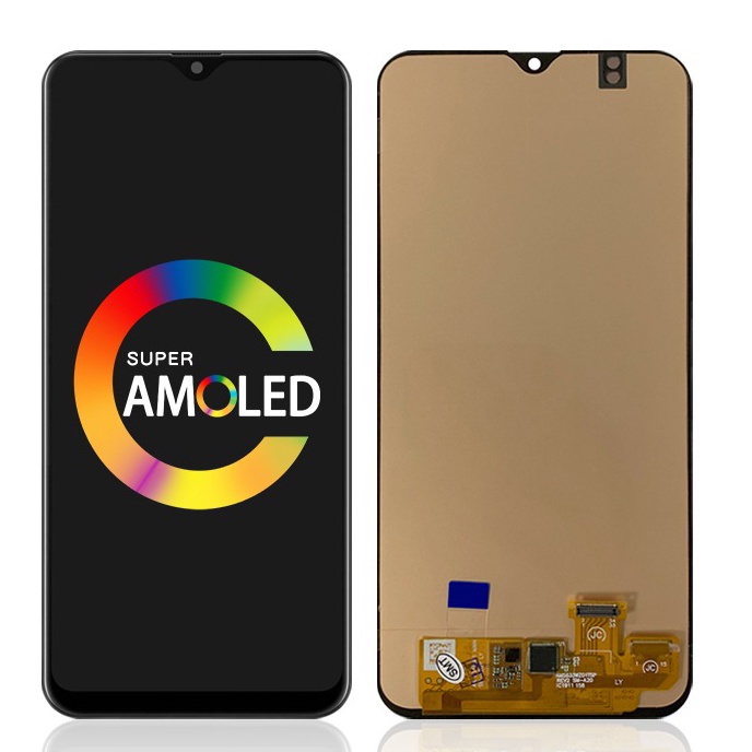 Frontal Tela Display A20 A205G lcd Touch Com Aro Samsung Galaxy A20 AMOLED | Shopee Brasil
