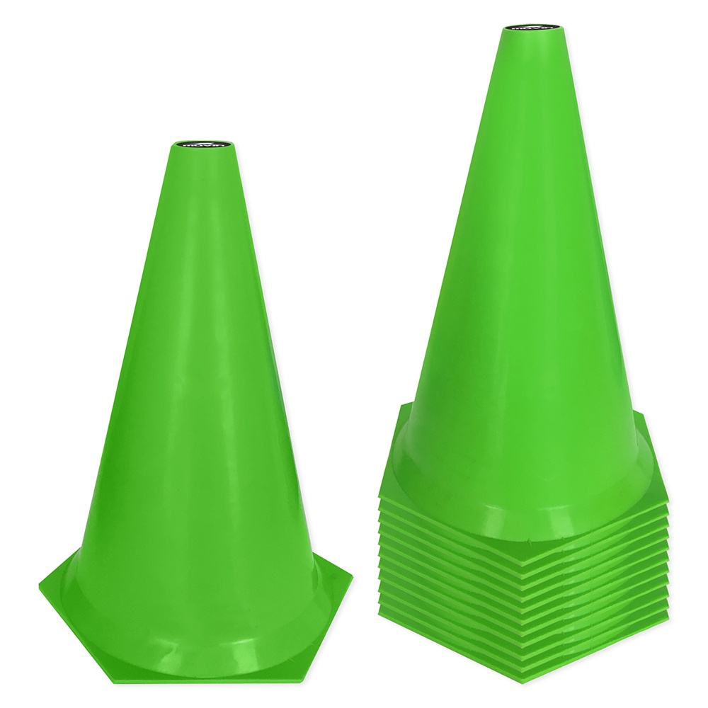 Kit 12 Cones de Marcação de Plástico Flexível Muvin 24cm – Treino ...