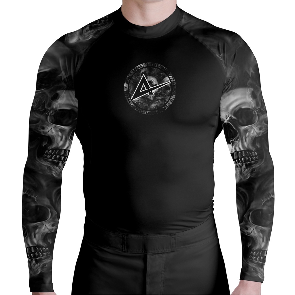 Rash Guard Atlética Skull All Black | Shopee Brasil