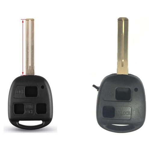 CARCAÇA DA CHAVE TELECOMANDO TOYOTA LEXUS PANTOGRÁFICA | Shopee Brasil