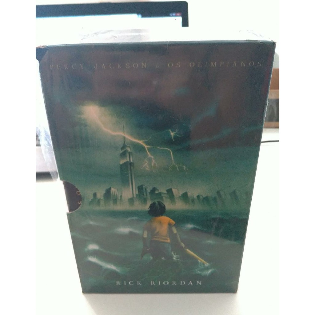 BOX DA SERIE PERCY JACKSON & OS OLIMPIANOS + GUIA DEFINITIVO | Shopee ...