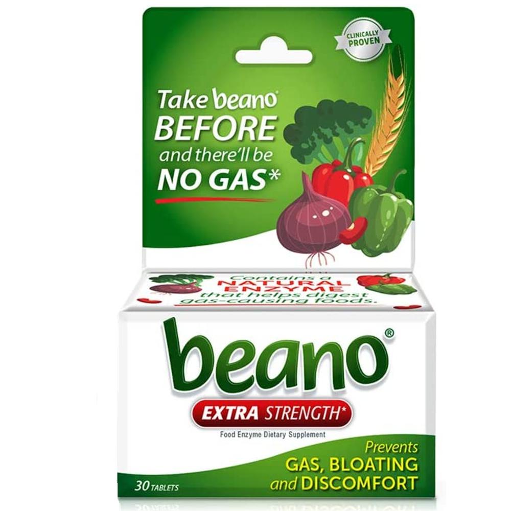 Suplemento Beano Para Prevenção E Alívio Gases - 30 Tabletes | Shopee ...