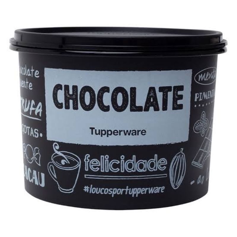 Tupperware Tupper Caixa Chocolate PB 1,3 kg | Shopee Brasil