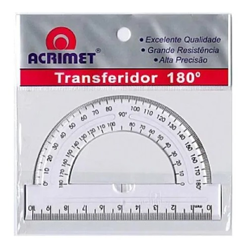 Transferidor 180º Acrimet | Shopee Brasil