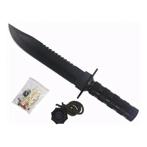 Faca Rambo Tática Militar Sobrevivência Lamina Serrilhado | Shopee Brasil