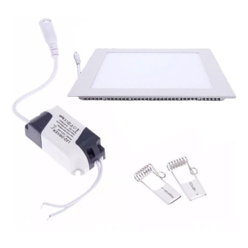 Painel de Teto Plafon Led 25w (Quadrado de embutir slim 30cm) | Shopee ...