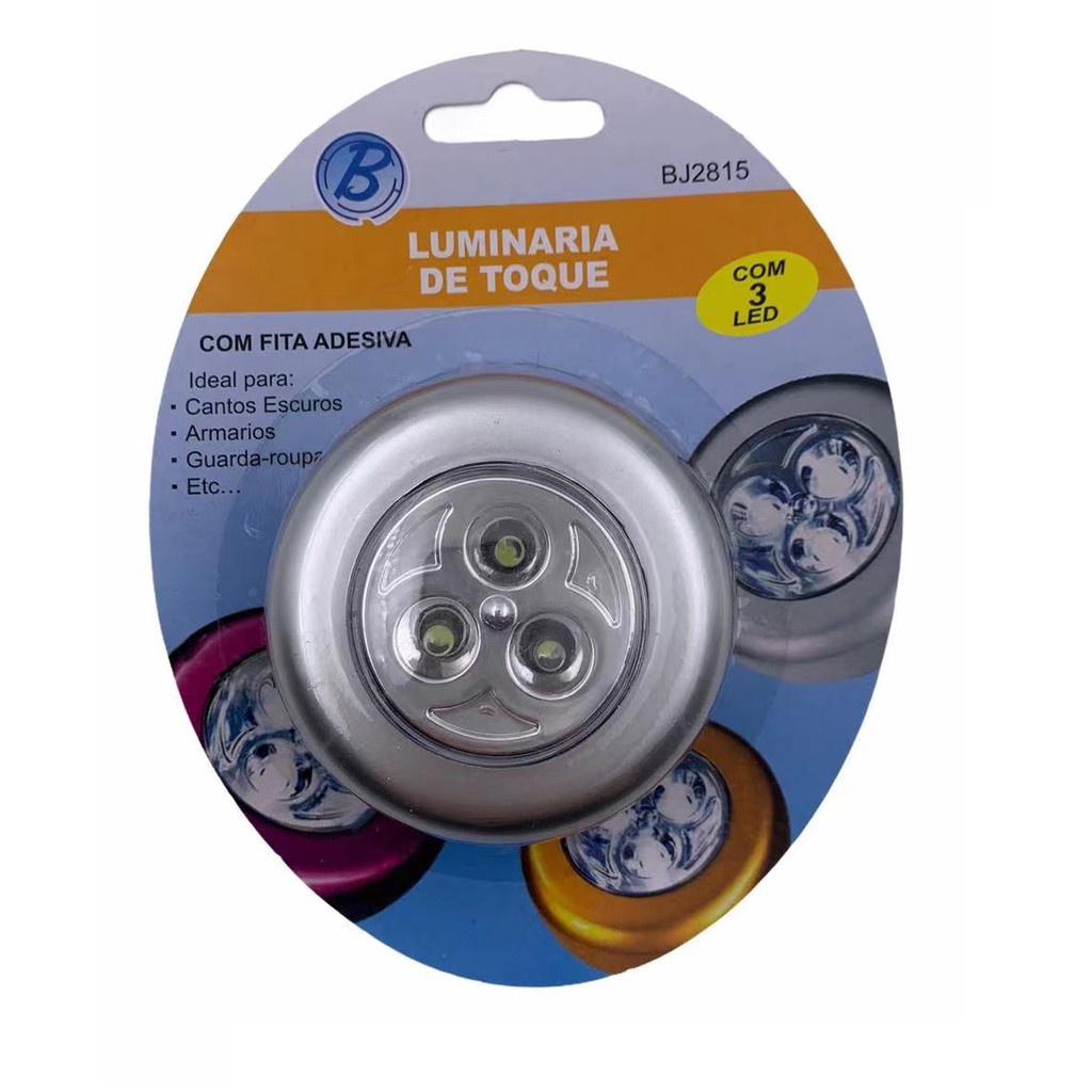 Toque Led de Armarios/Cozinha/Roupeiro Que Acende Por Toque Sem Fio Com ...