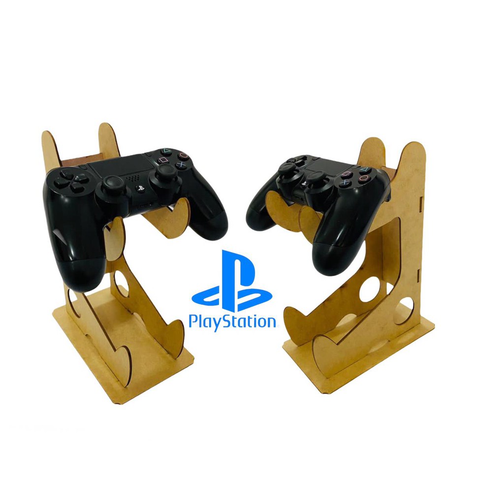 Suporte Porta Controle Videogame Gamer Ps4 Xbox One Ps3 Mdf - Escorrega ...