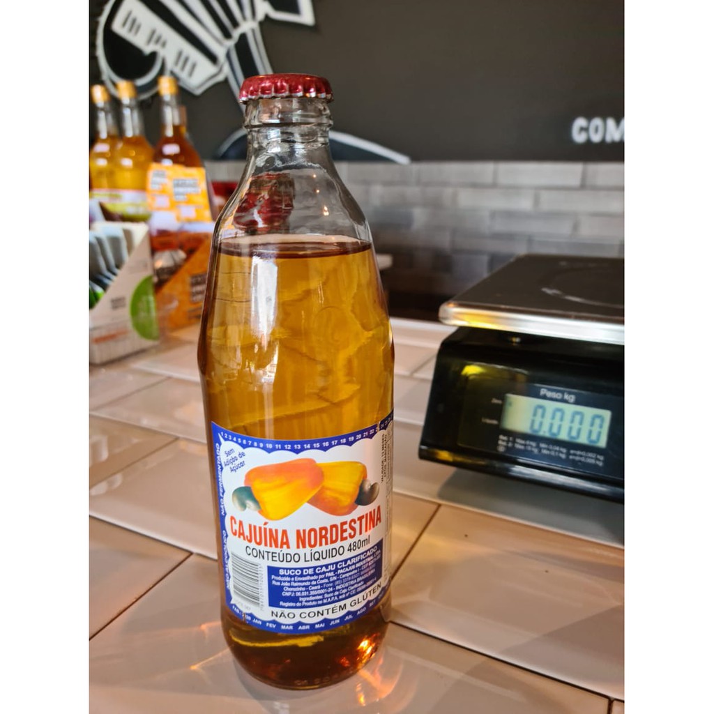Cajuína nordestina fardo com 12 480ml | Shopee Brasil