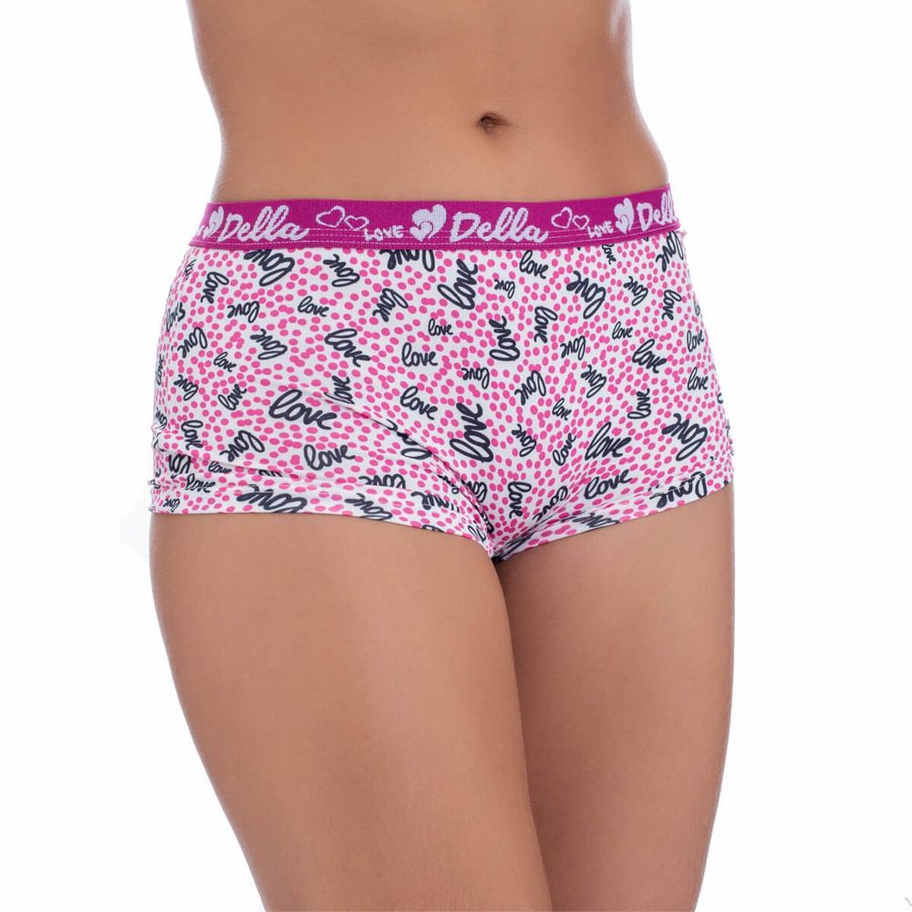 Kit 10 Calcinha Box Shortinho Cueca Feminina Boxer Conforto | Shopee Brasil