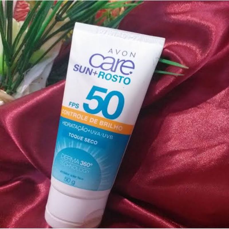 Protetor Facial Care Sun+ ROSTO Toque seco FPS 50 Avon de 50g | Shopee Brasil