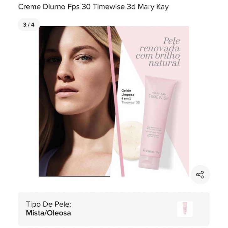 Creme Diurno Fps 30 Age Minimize 3d 48g [timewise 3d - Mary Kay] | Shopee Brasil