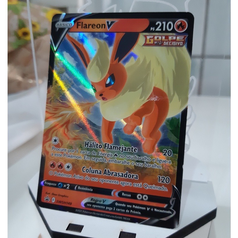 Carta Pokemon - Flareon-V (SWSH149/71) | Shopee Brasil
