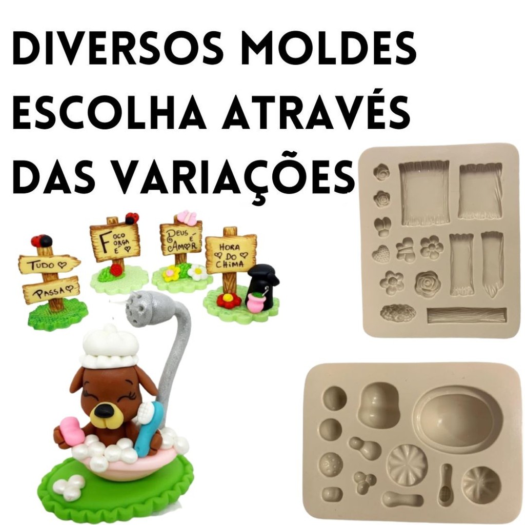 Molde De Biscuit Silicone Diversos Moldes Escolha O Seu Veja | Shopee ...
