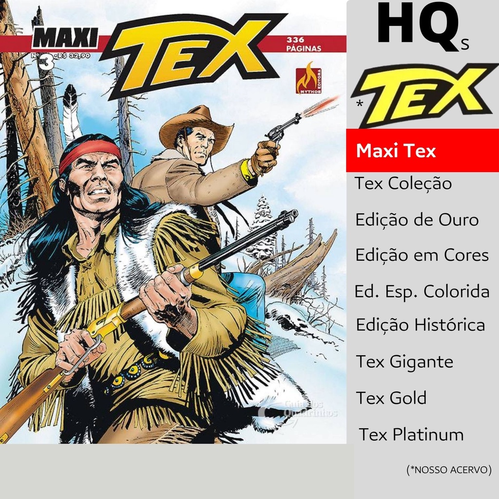 Gibi: Maxi Tex - vol. 1 a 4 - Editora Mythos | Shopee Brasil