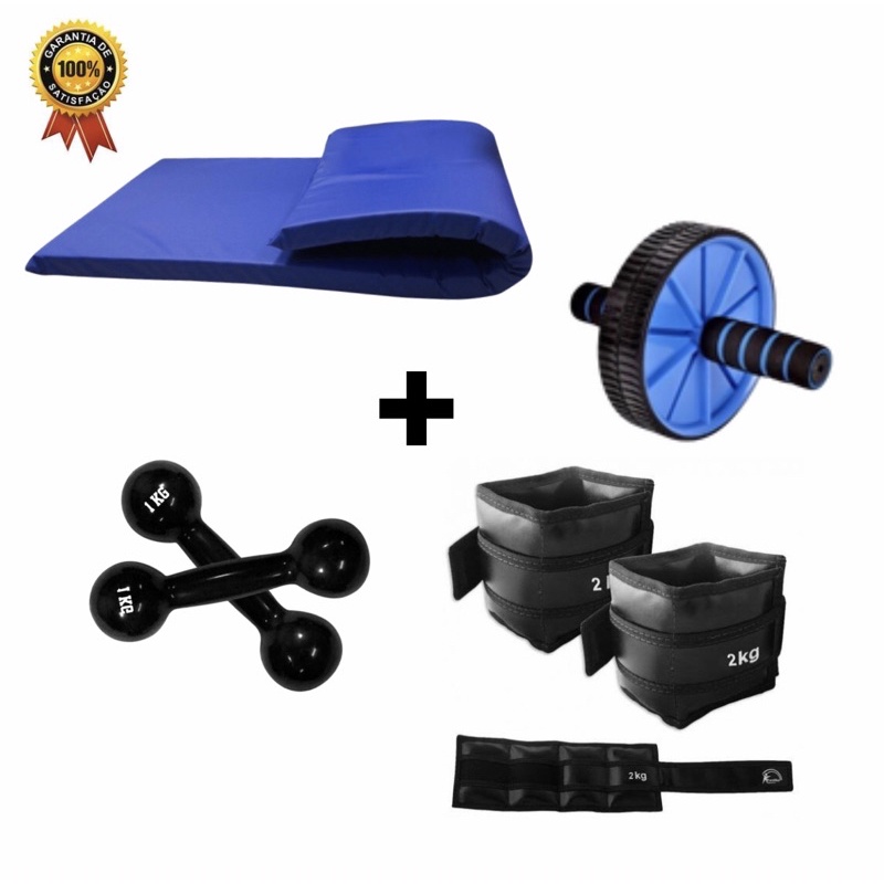 Kit Academia Treinamento Em Casa Completo | Shopee Brasil