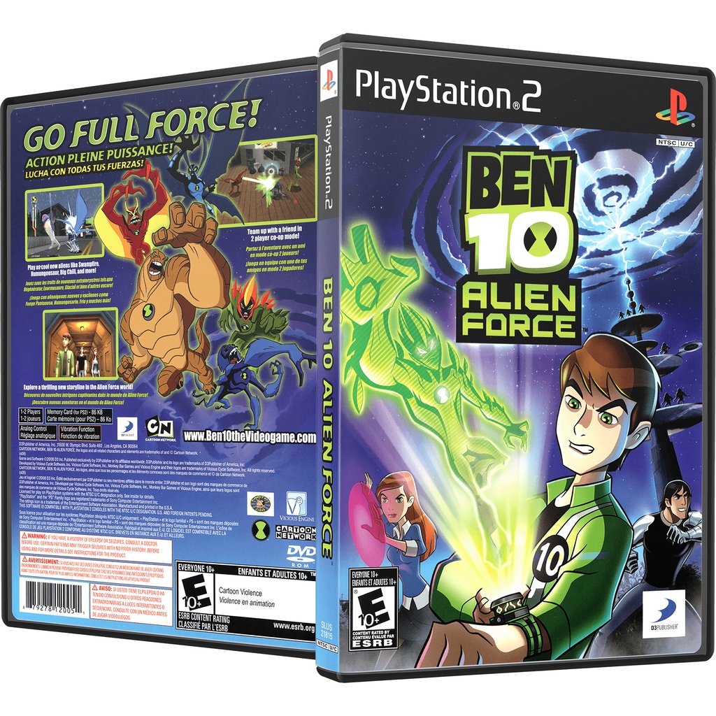 Ben 10 - Alien Force (USA) para ps2 | Shopee Brasil
