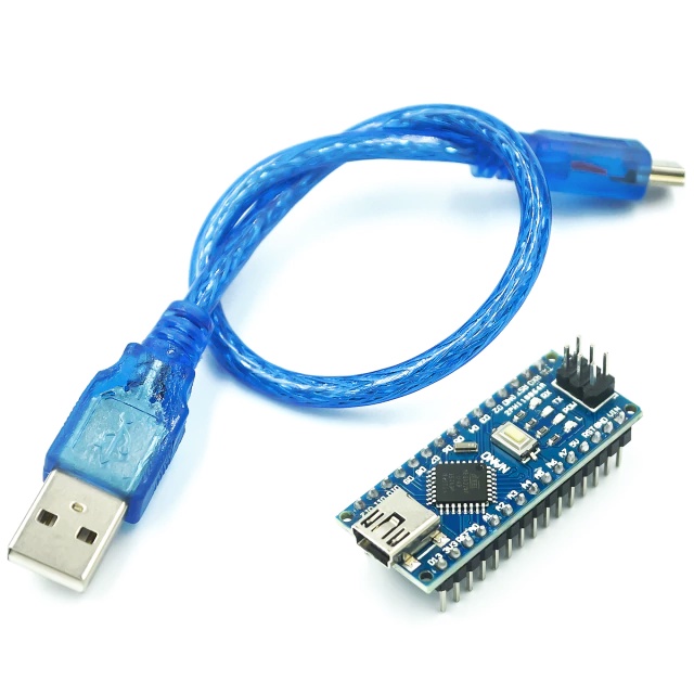 ARDUINO NANO V3.0 MINI PLACA MICROCONTROLADORA COM CABO USB | Shopee Brasil
