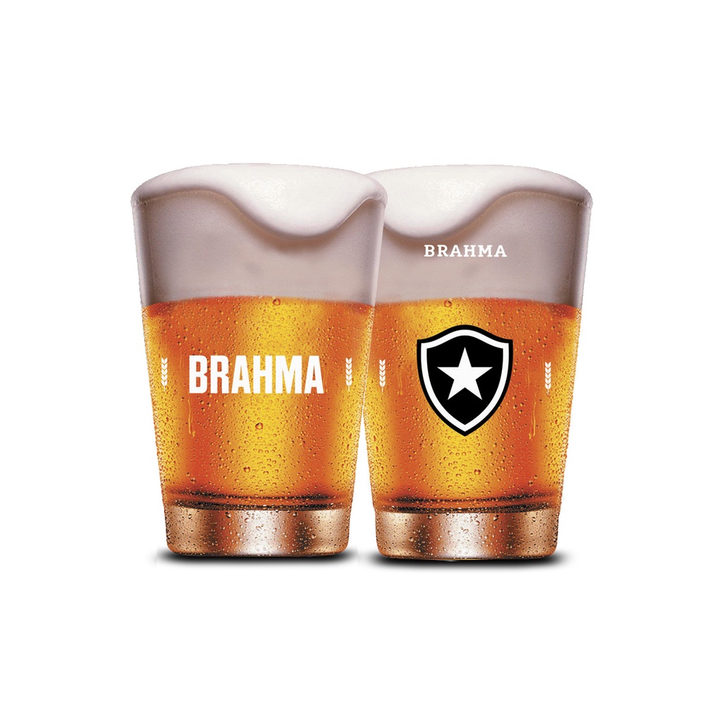 Copo Para Cerveja Chopp Oficial BotaFogo Brahma Vidro 350ml | Shopee Brasil