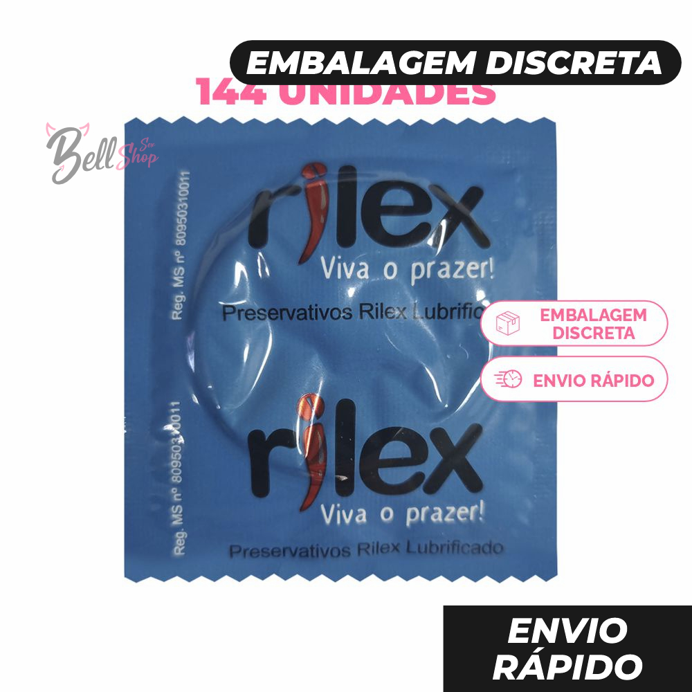 Preservativo Lubrificado Rilex Caixa Com 144 Unidades Shopee Brasil