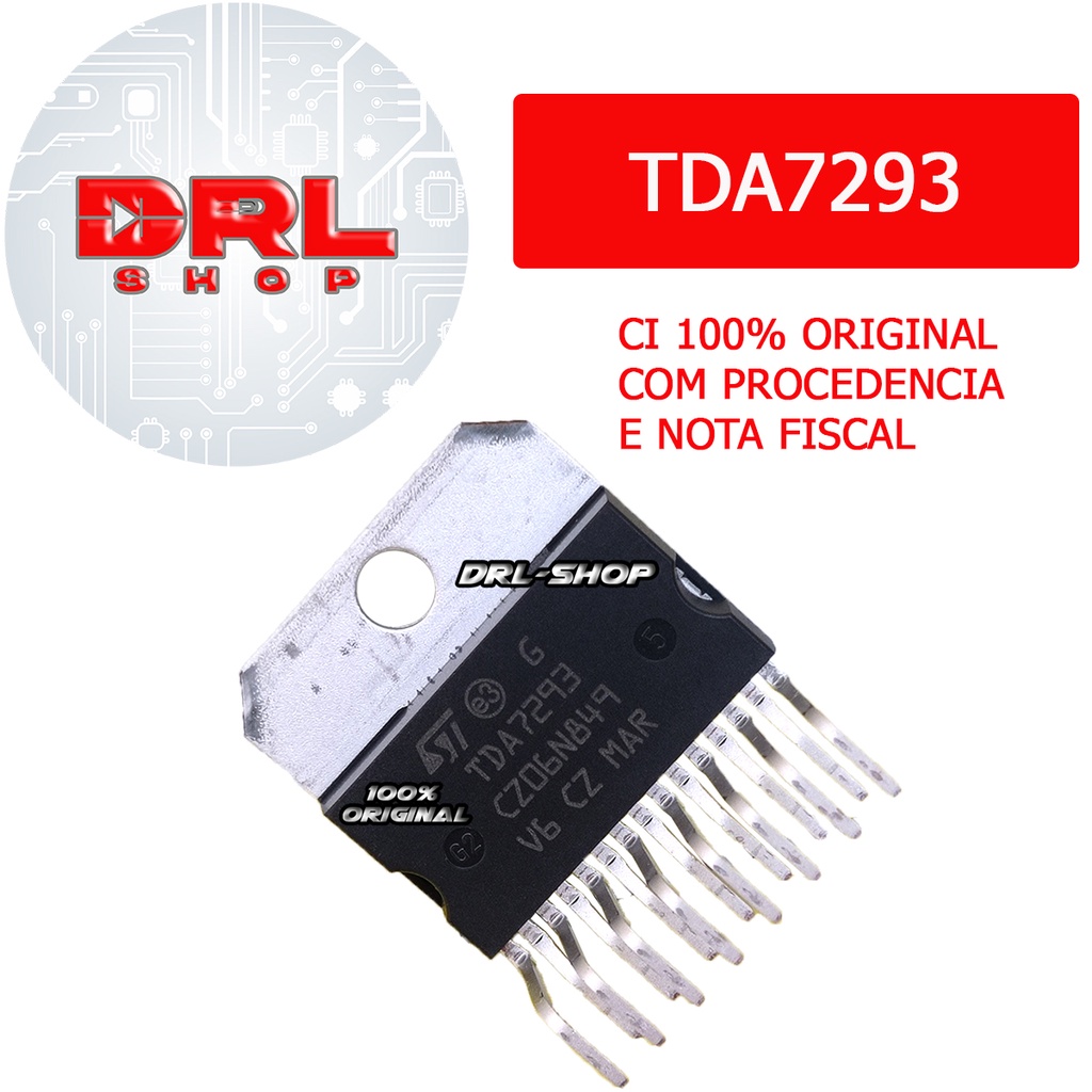 Tda7293 Ci TDA7293 Circuito Integrado tda7293 100% Original | Shopee Brasil