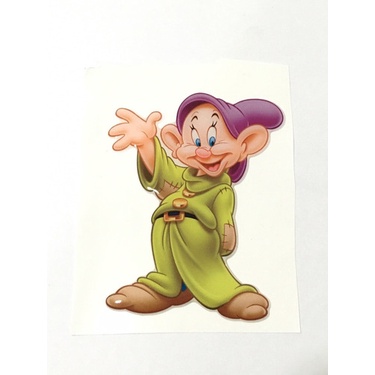 Adesivo Resinado Branca De Neve E Os Sete Anões Dunga 9x7 Cm | Shopee ...
