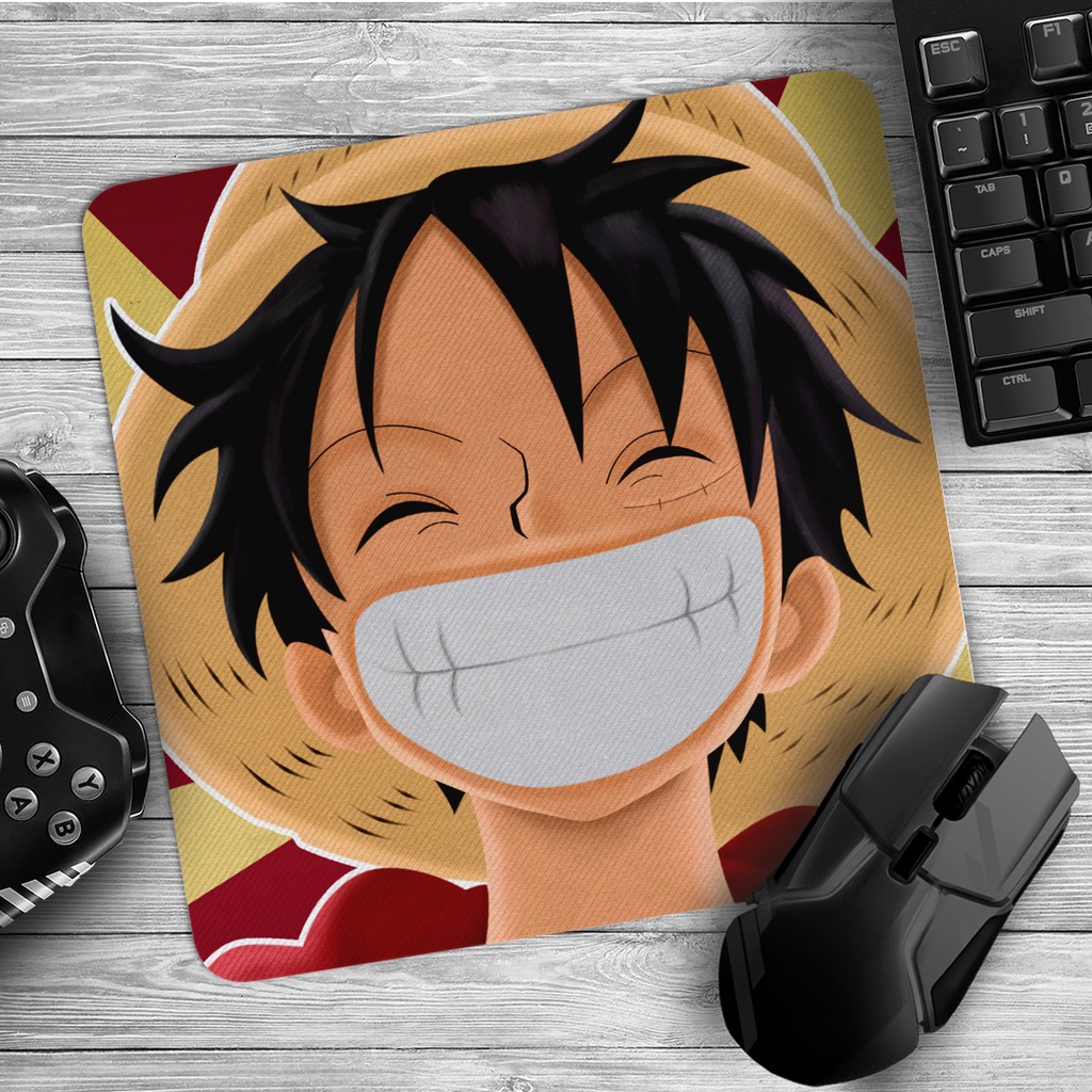 Mouse Pad One Piece - Monkey D. Luffy (tamanho 20 x 17 cm) | Shopee Brasil