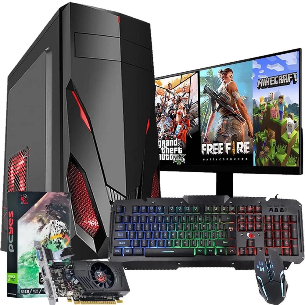 Pc Completo Gamer Monitor Lcd! + 30 Jogos! Promoção! | Shopee Brasil
