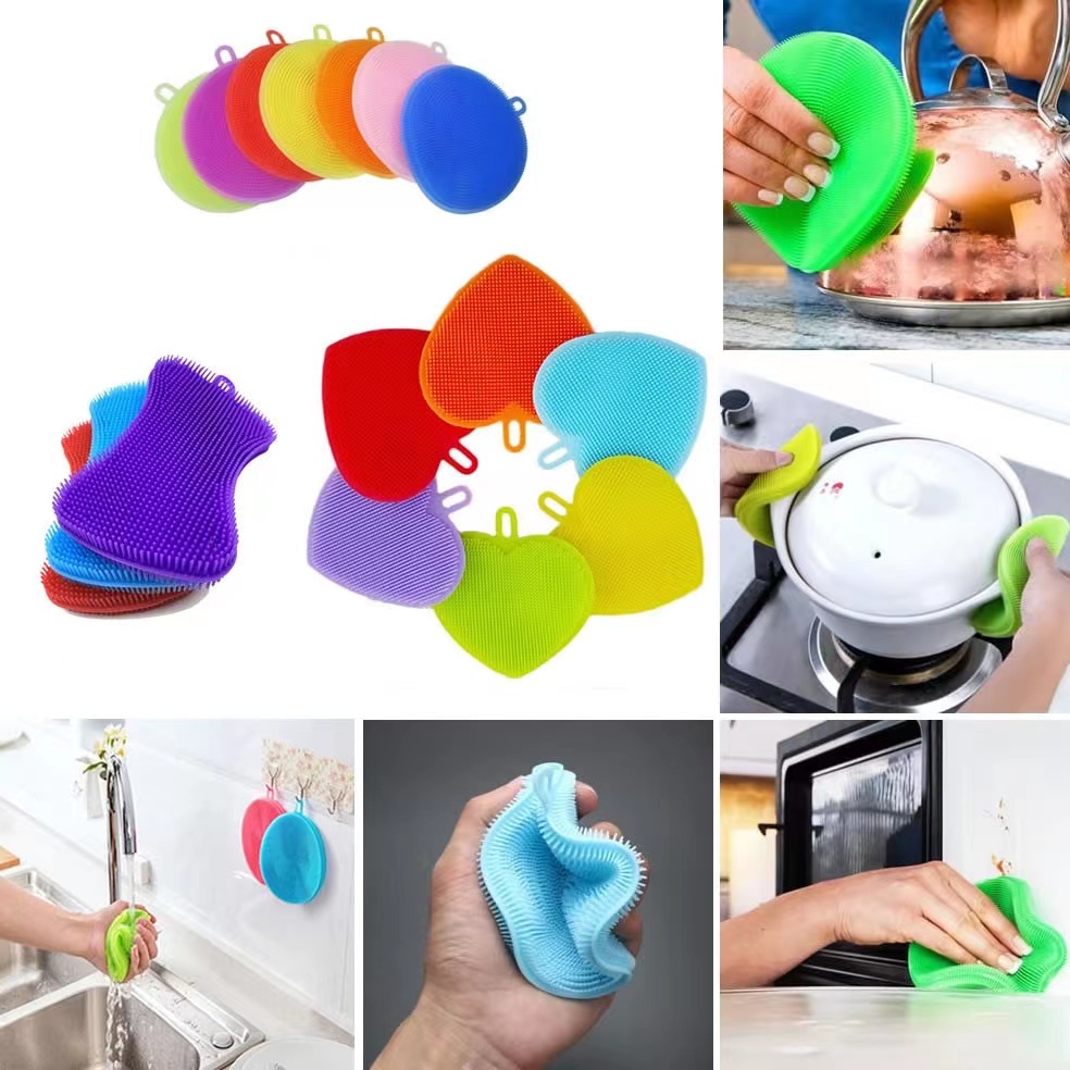 Esponjas Silicone Lavar Louça 2 Unidade Antibacteriana Bucha Louça ...