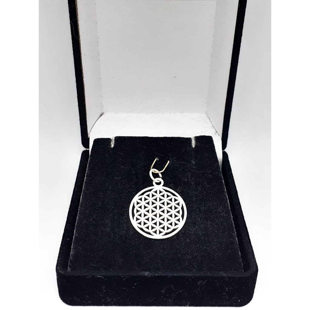 Pingente Simbolo Flor da Vida em Prata 925 | Shopee Brasil