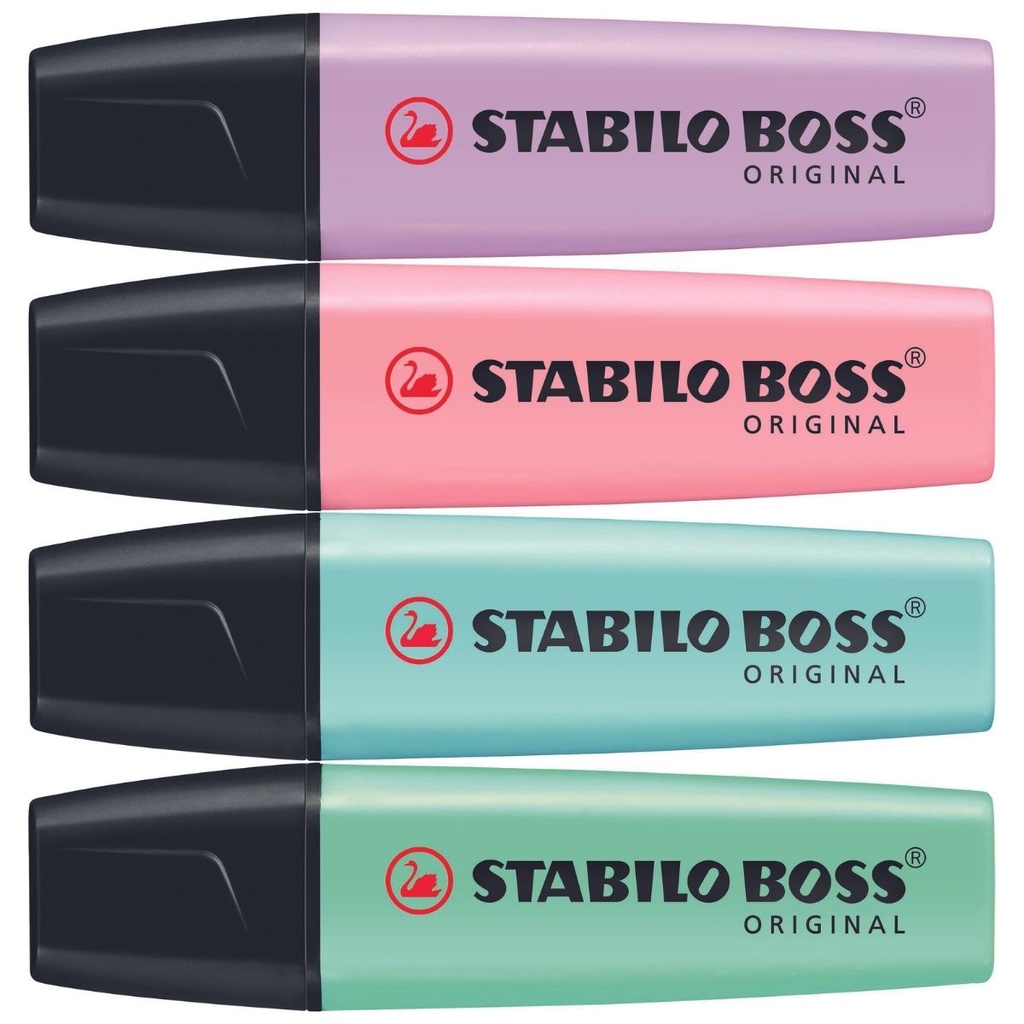 Marca Texto STABILO Boss Novas Cores Tons Pastel Lettering | Shopee Brasil