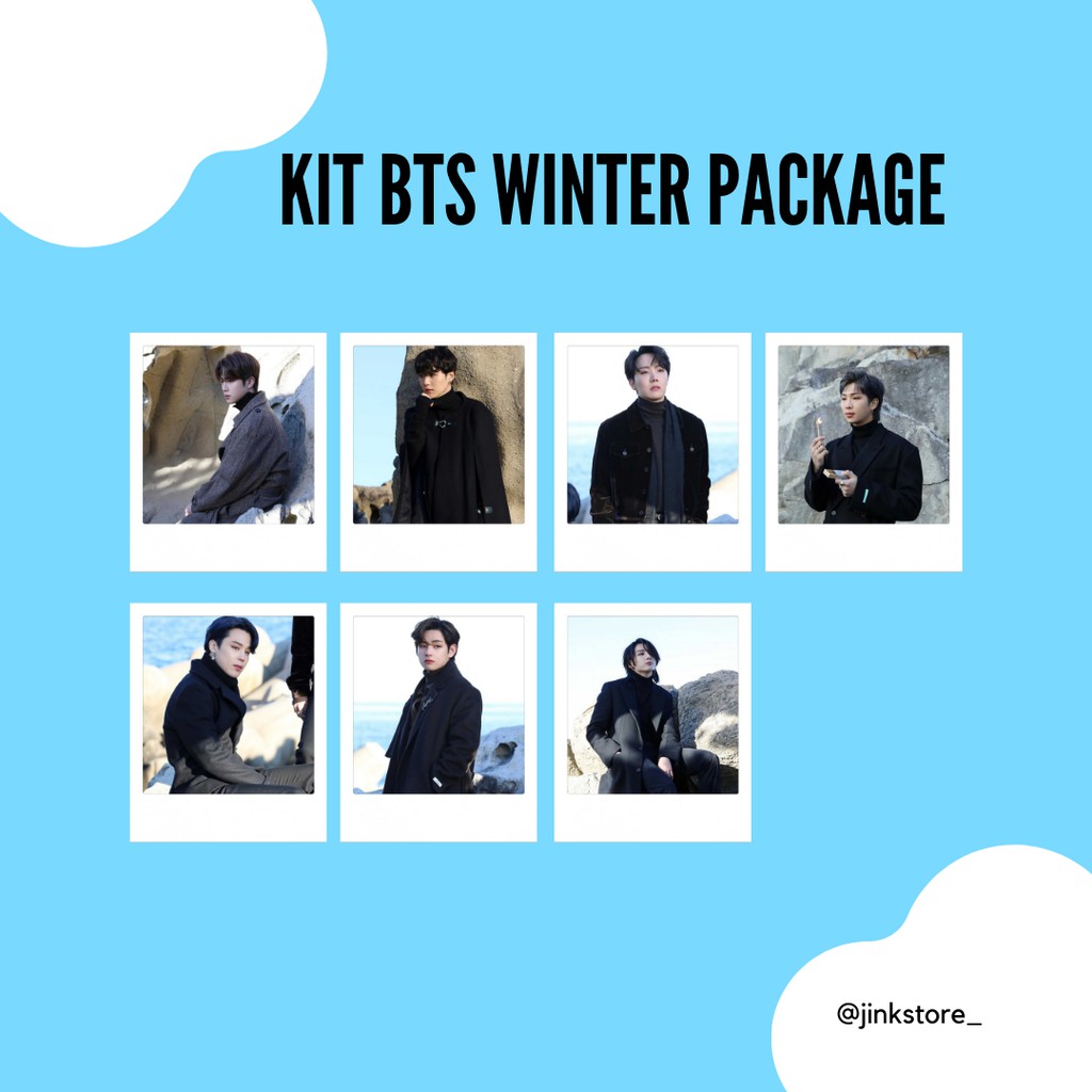 KIT BTS WINTER PACKAGE (POLAROIDS, CARDS E PHOTOCARDS) | Shopee Brasil