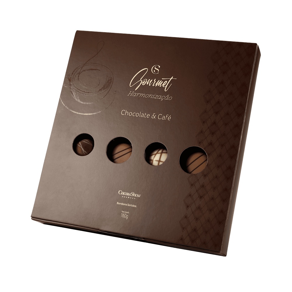 Bombons Gourmet Harmonização Chocolate & Café Cacau Show | Shopee Brasil