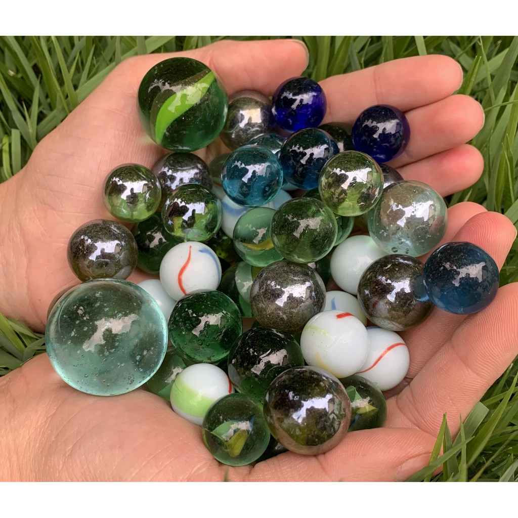 52 Bolinhas De Gude Mix 7 modelos diferentes | Shopee Brasil