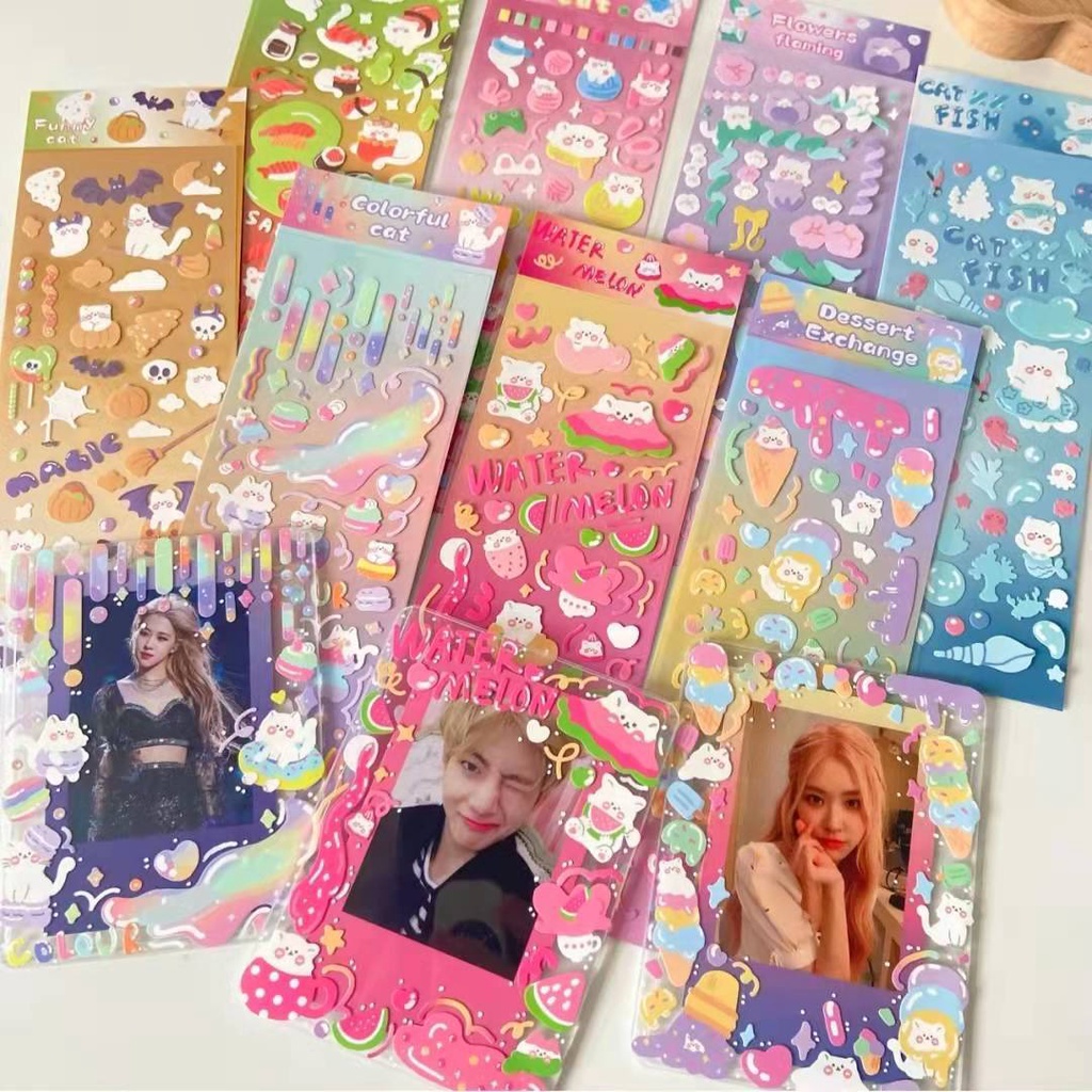 Cartão de Cuco Fofo de Cuco de Cuco à prova d'água Autocolante de PVC ...