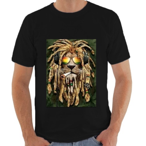 Camiseta Bob Marley Leão Reggae Jamaica Rastafari | Shopee Brasil