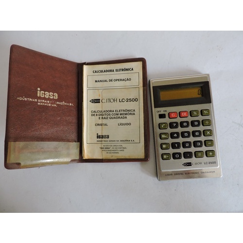 Calculadora C.itoh Lc 2500 Funcionando Raro Veja Video | Shopee Brasil