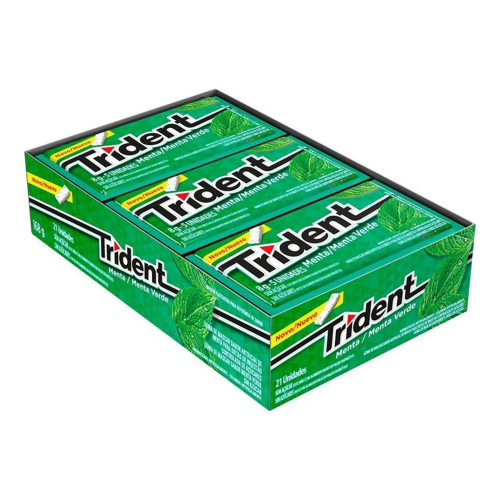 Chiclete Trident Caixa C/21 Uni Escolha Os Sabores | Shopee Brasil