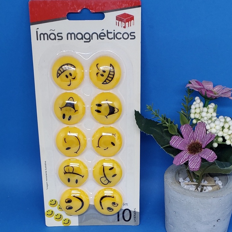 Kit Imã decorativo Colorido -Prendedor Magnético para Geladeira Mural ...