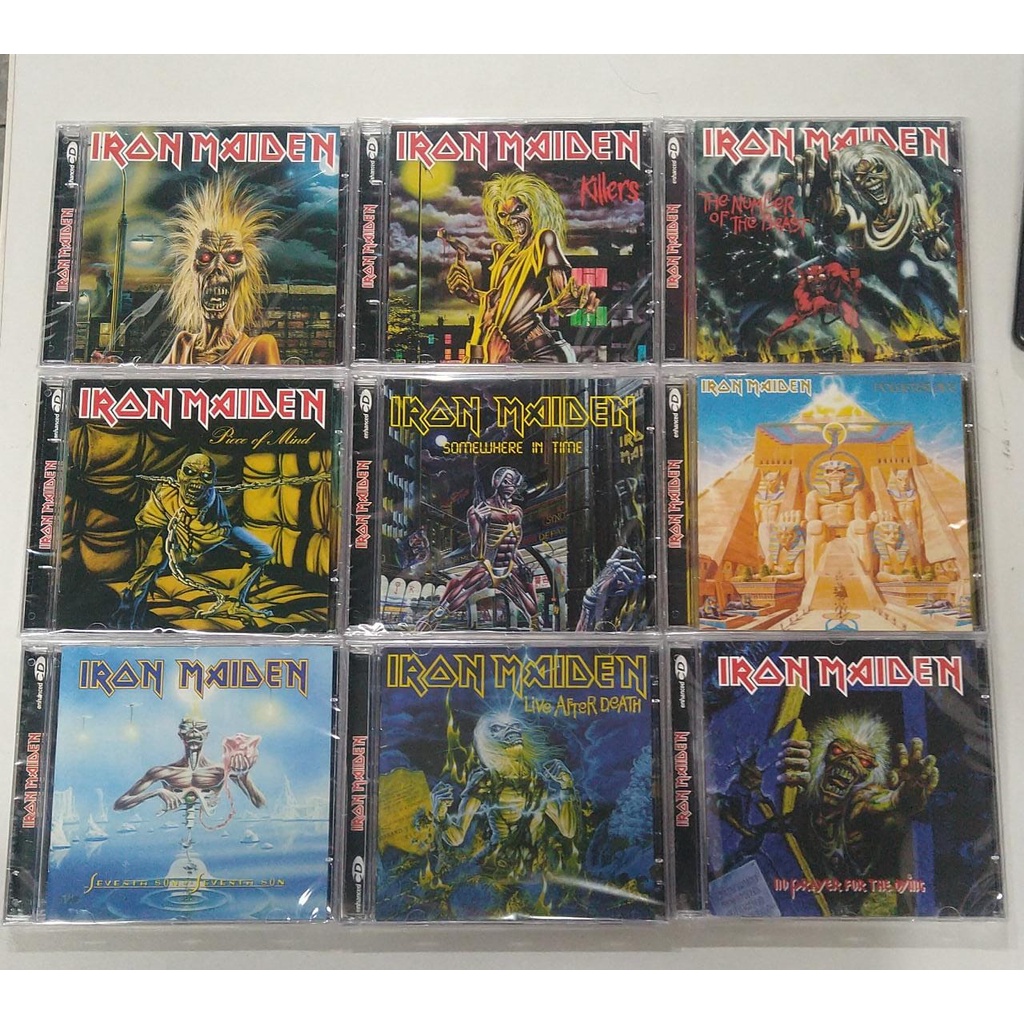Kit 9 Cds Iron Maiden | Shopee Brasil