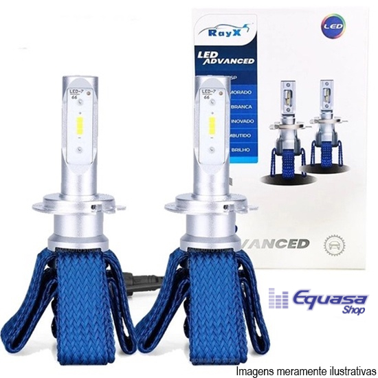 Super Led Advanced Rayx 6400 Lumens 6000k Lâmpada H27 | Shopee Brasil