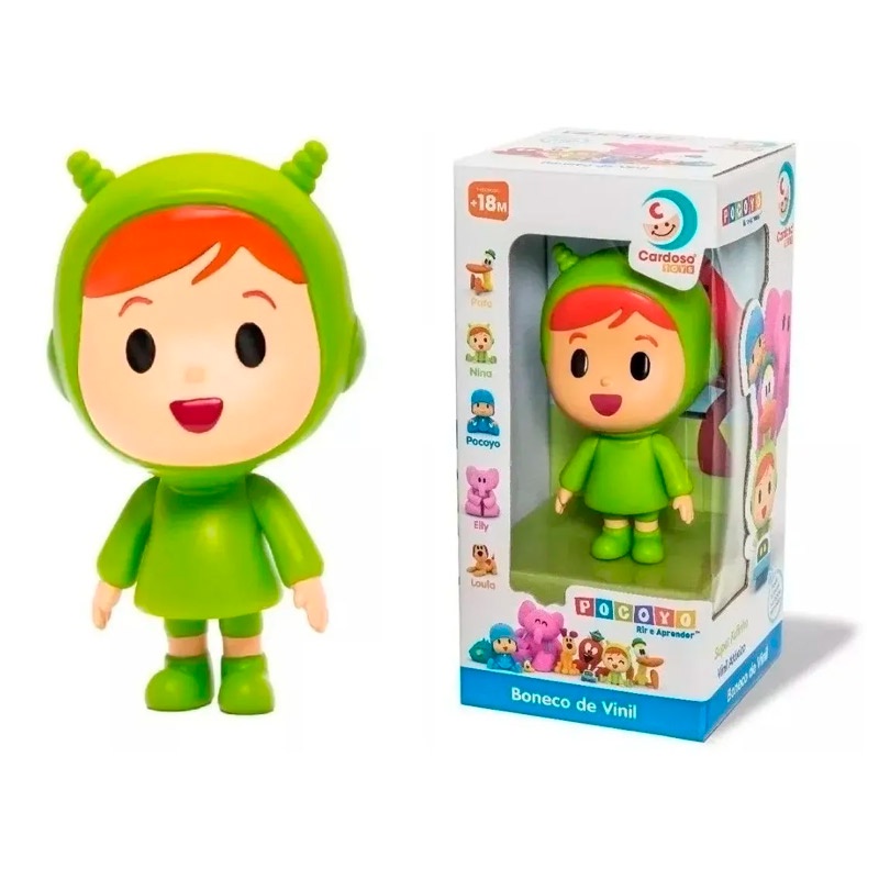 Boneco da turma do Pocoyo De Vinil Pocoyo Nina Pato Loula Elly Fred ou ...