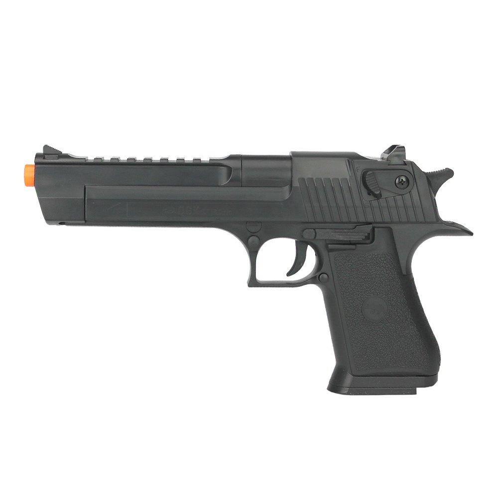 Pistola de Airsoft Desert Eagle .50 Spring SDE Bk 6mm QGK | Shopee Brasil