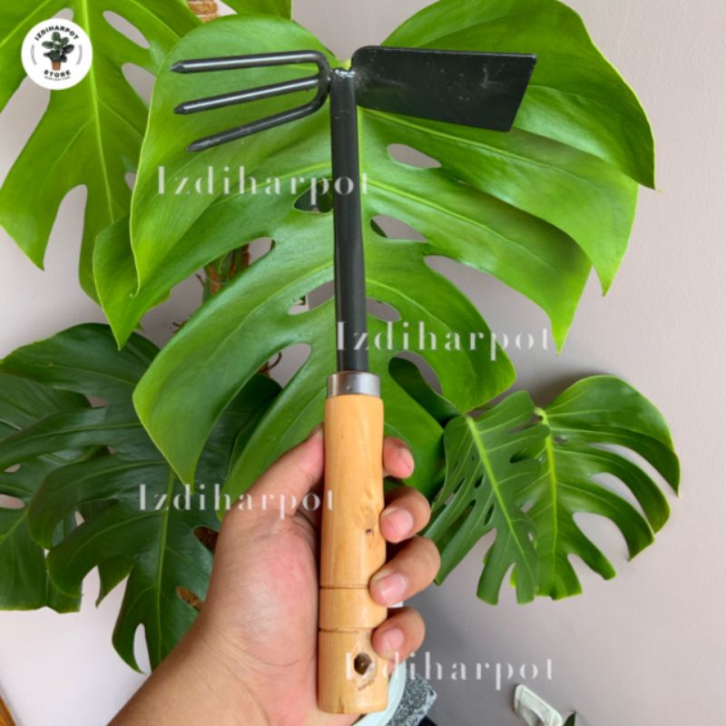 mini Ancinho De Jardim 2 Em 1 , Enxada E Garfo De-Mangueira | Shopee Brasil