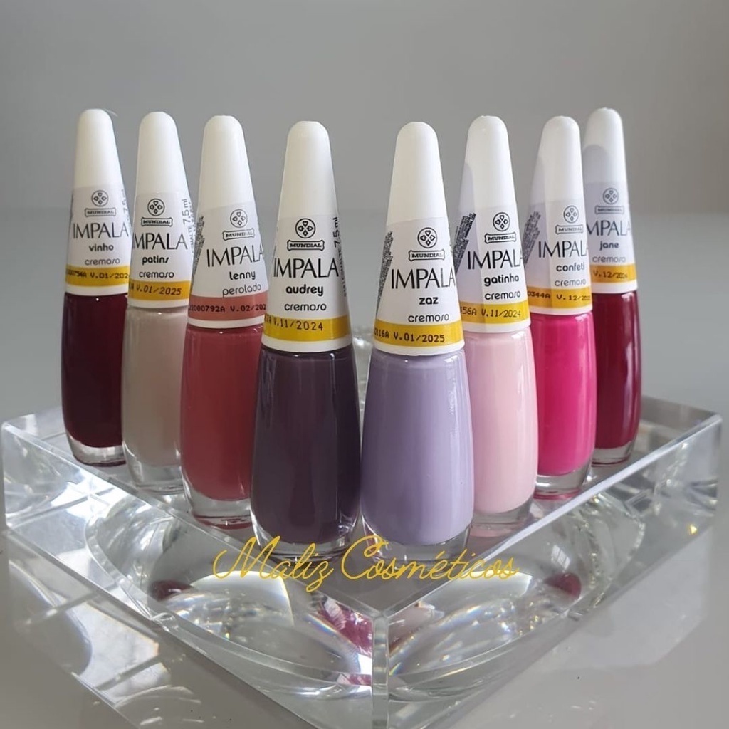 Esmalte Impala - Kit Estrela - 8 unidades | Shopee Brasil