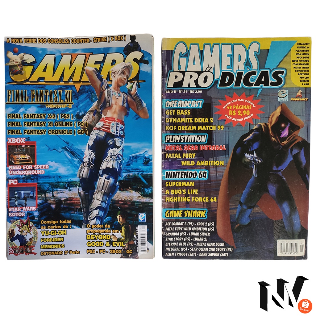 KIT 2 Revistas GAMERS Edição N°87 + N°21 (2003) | Shopee Brasil