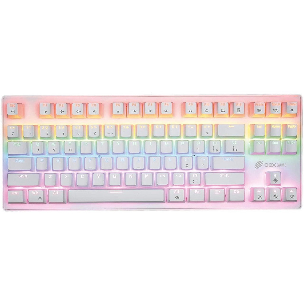 Teclado Oex Gamer Mecânico Profissional Wolf Tc605 Oex | Shopee Brasil