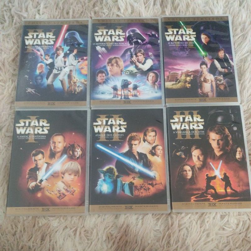 2 DVD Box Star Wars - 1 e 2 trilogias(6 filmes Originais) | Shopee Brasil