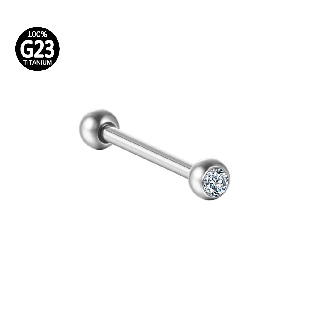 Piercing Barbell Zircônia Titânio | Helix, Flat, Conch, Tragus, Lóbulo ...