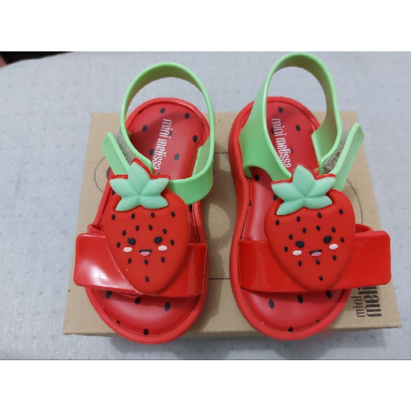 sandalia melissa moranguinho tamanho 20/21 | Shopee Brasil
